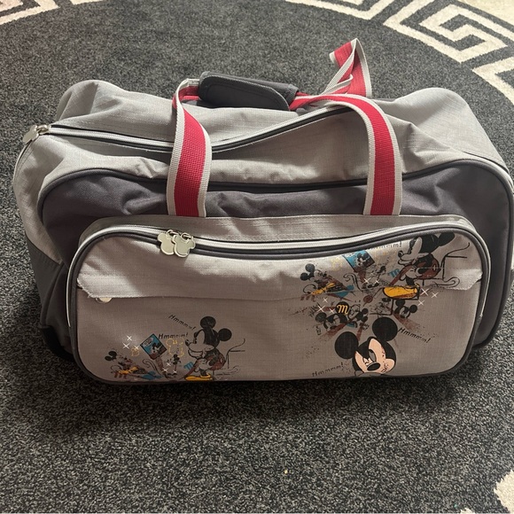 Disney | Other | Disney Mickey Mouse Duffle Wheeler Roller Travel Bag ...